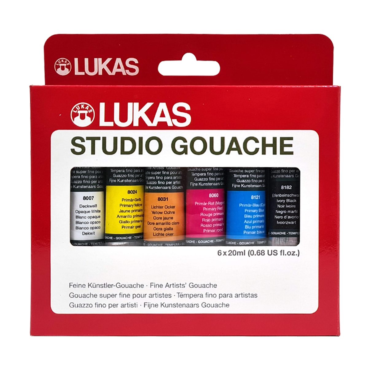 LUKAS Studio Gouache 6x20ml Set - Lukas