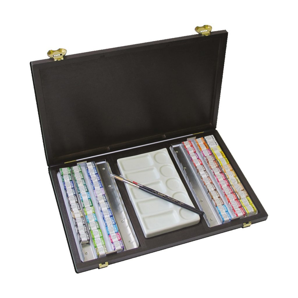 LUKAS 1862 Watercolor Wood Box 70 Half Pan - Lukas